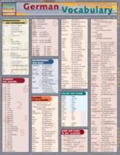 German Vocabulary Laminate Reference Chart | MyEnglishGuide.com
